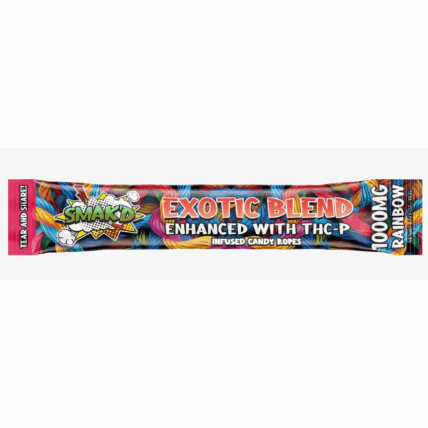 Buy Smak'd Exotic Blend THC Infused Candy Rope | 1000MG Online ...