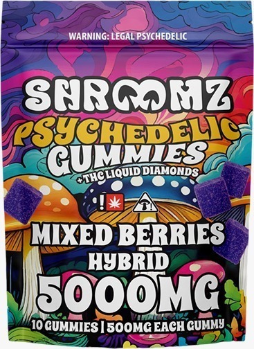 Shroomz Psychedelic THC Liquid Diamond Gummies 5000MG - Destino Farms