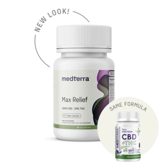 Buy Medterra Full Spectrum CBD + Delta 9 THC Capsules 50mg Online ...