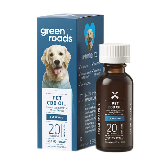 Buy Green Roads Large Dog CBD Pet Tincture 600mg Online - Destino Farms