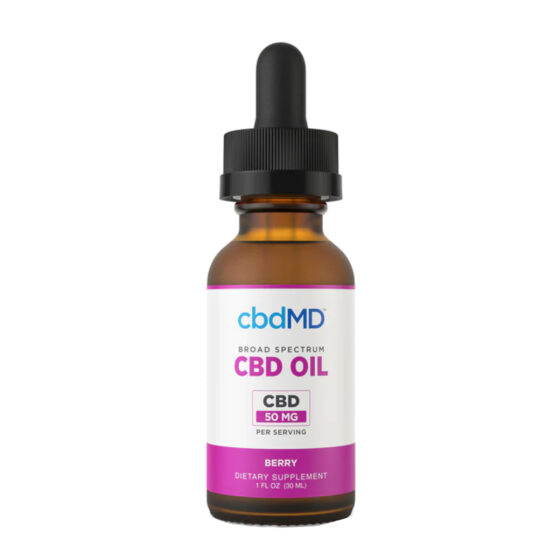 cbdMD Broad Spectrum CBD Oil Tincture Berry - Shop Online - Destino Farms